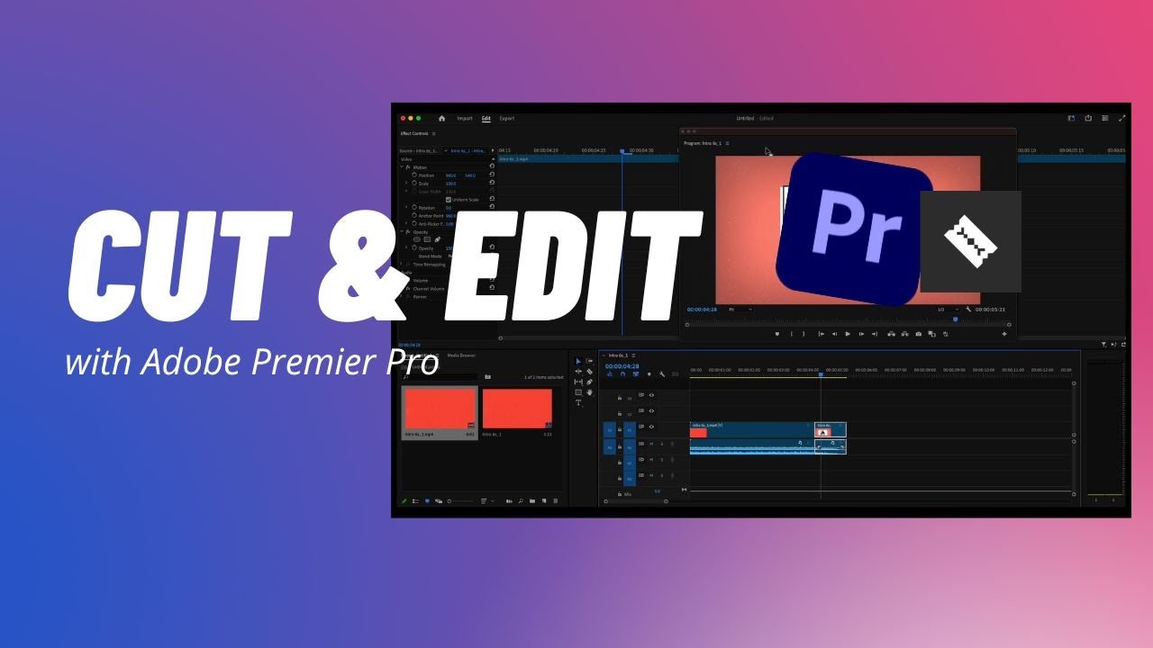 How To: Cut & Edit with Adobe Premier Pro - YouTube