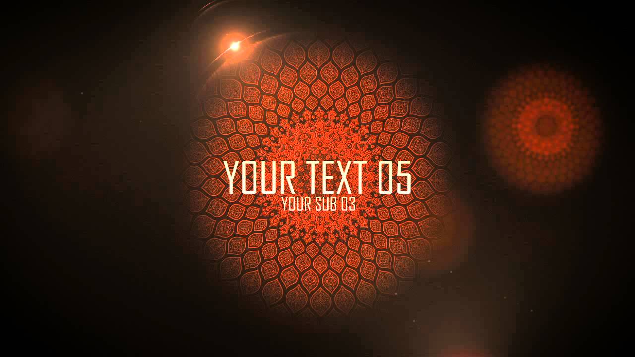 Maya Titles Video Template - YouTube