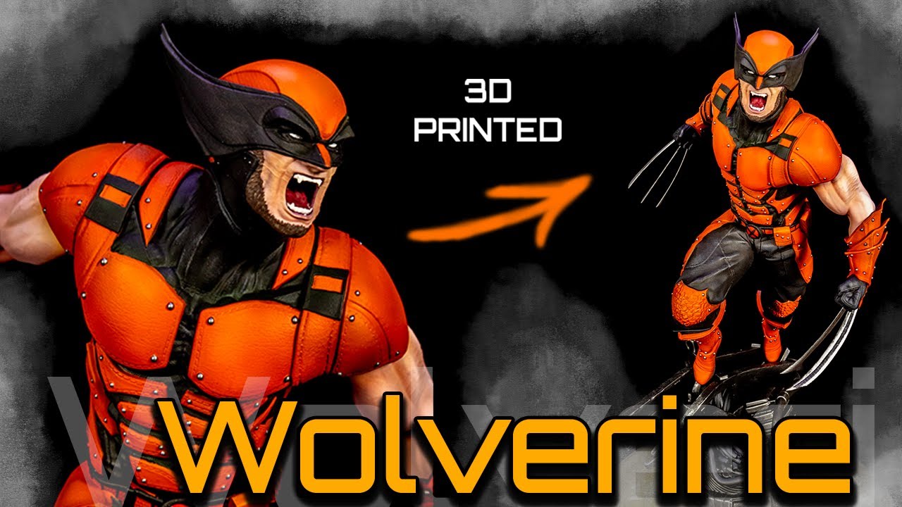 X-Men Evolution Unleashed! Painting a Colorful Wolverine Sculpture - YouTube