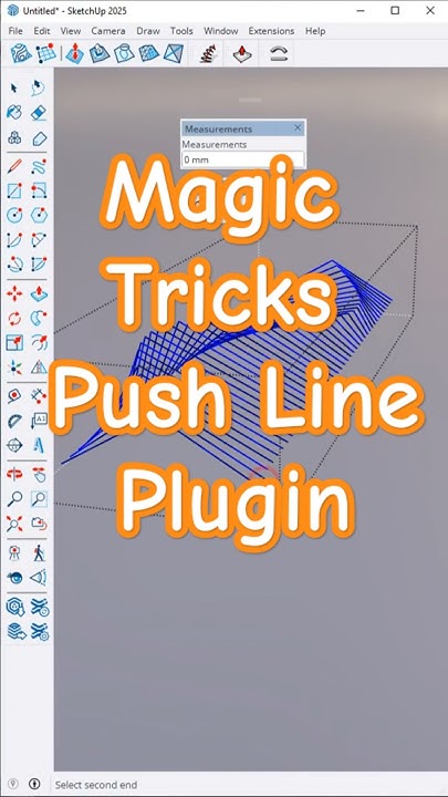 Parametric Modeling / Push Line Trick in SketchUp #sketchup #shorts - YouTube