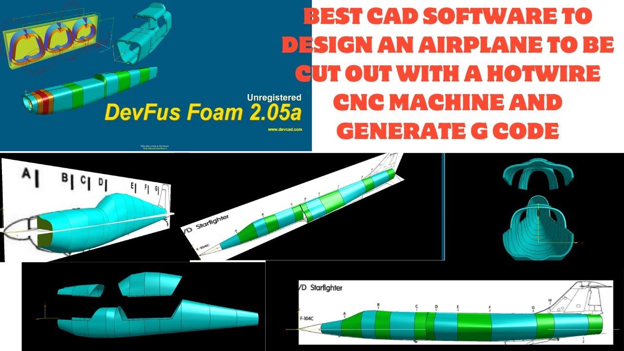 Best software to design an airplane to be cut out in foam with a hotwire CNC machine. DevFus ...