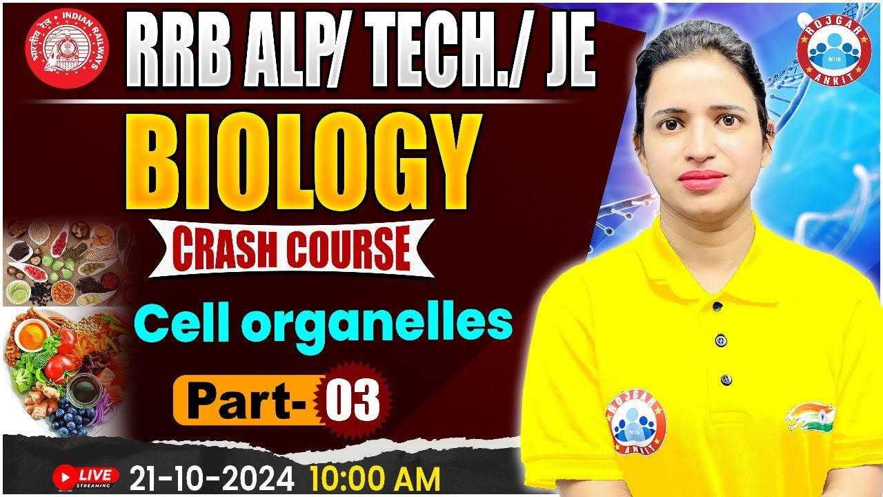RRB ALP, Technician Science Class | RRB JE Science, Cell Organelles #3 ...