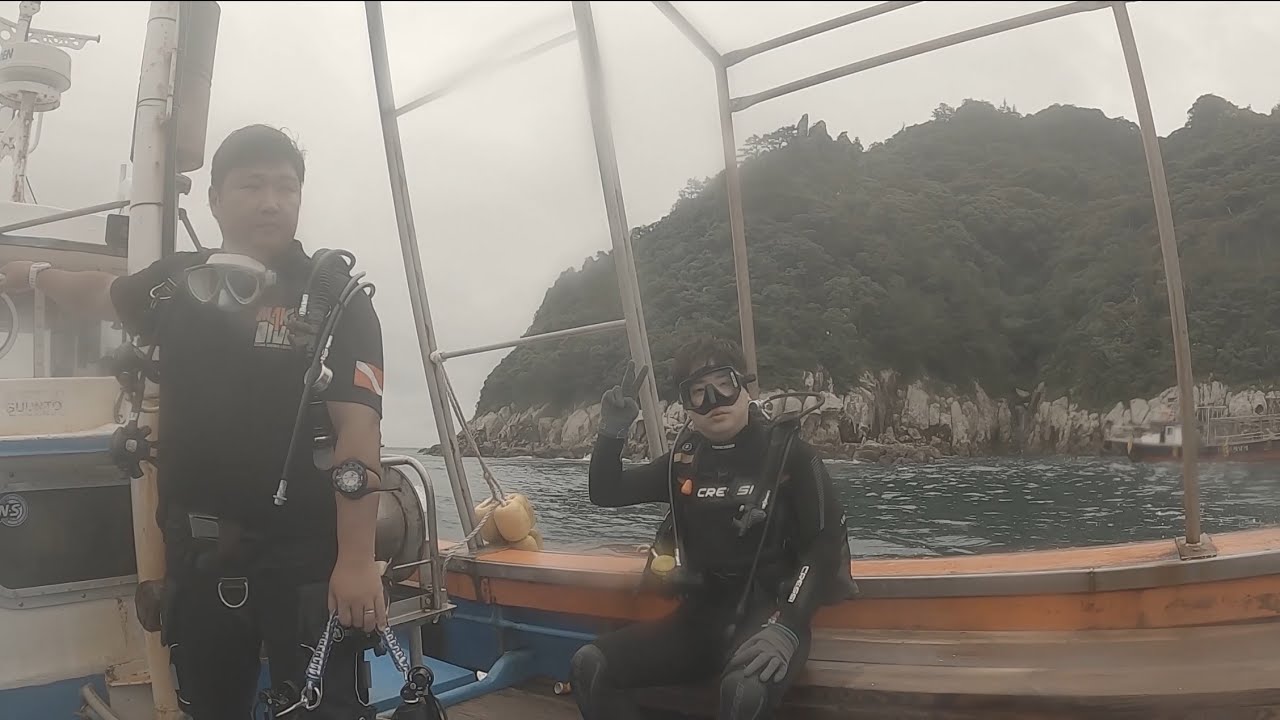 제주도 스쿠버 다이빙 with 성운, 도윤 / Jeju island SCUBA diving - YouTube