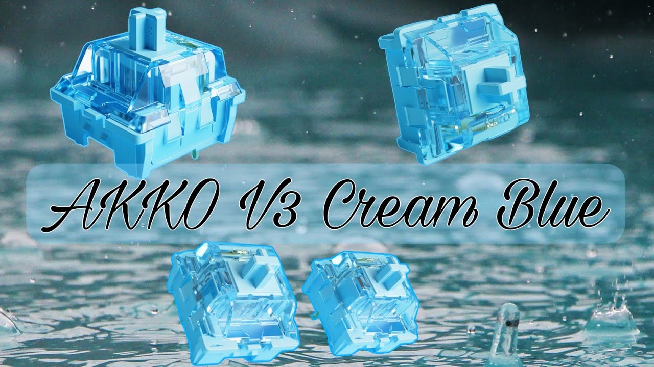 Akko V3 Cream Blue Sound Test with Keychron Q1 - Smooth & Creamy - YouTube