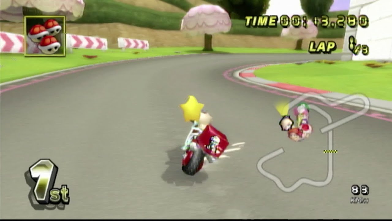 MKWII custom bike KFC Flame Runner mod - YouTube