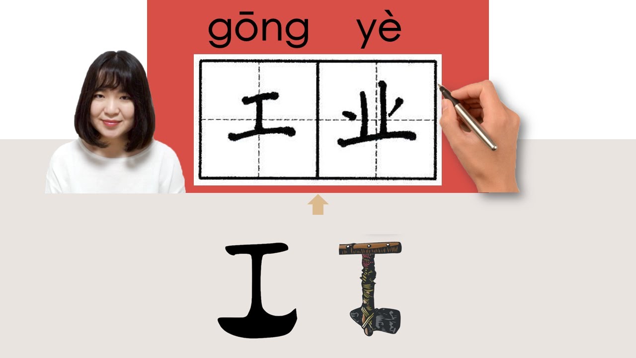 【NEW HSK5】/HSK5/工业/工業/gongye_(industry)How to Pronounce & Write Chinese ...