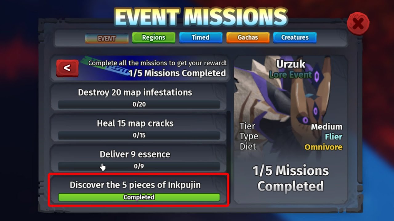 Discover the 5 Pieces of Inkpujin - Creatures Of Sonaria [Lore Event ...