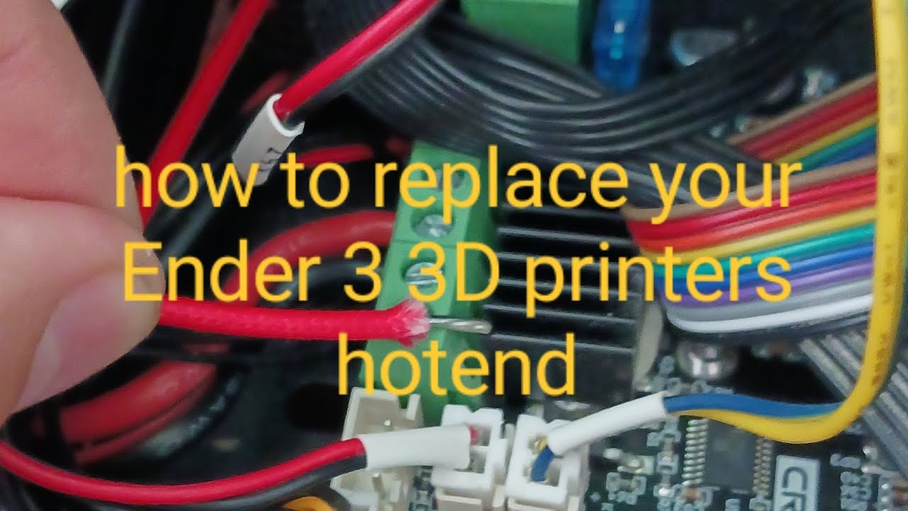 how to replace your Ender 3 3D printers hotend. - YouTube