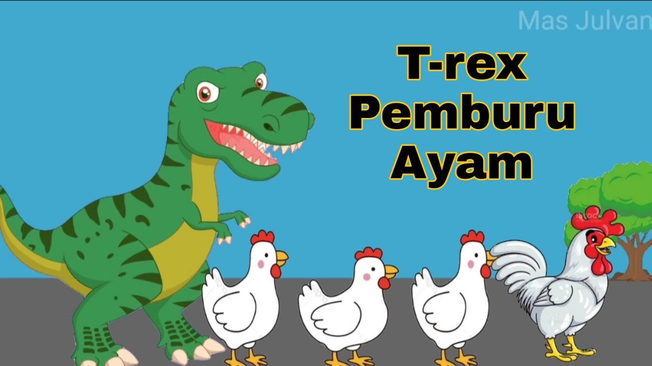 T-REX PEMBURU AYAM | #dinosaur #trex #ayam - YouTube