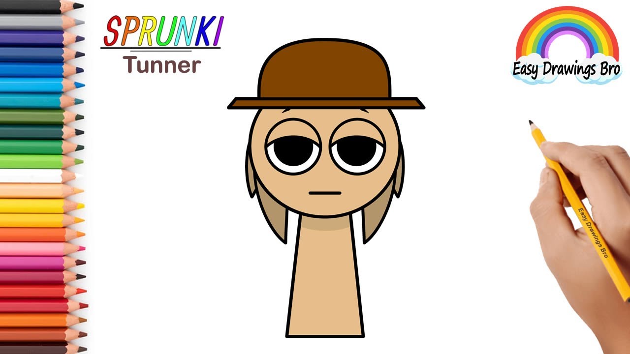 How to Draw Sprunki Characters | Sprunki Tunner Drawing – Step by Step ...