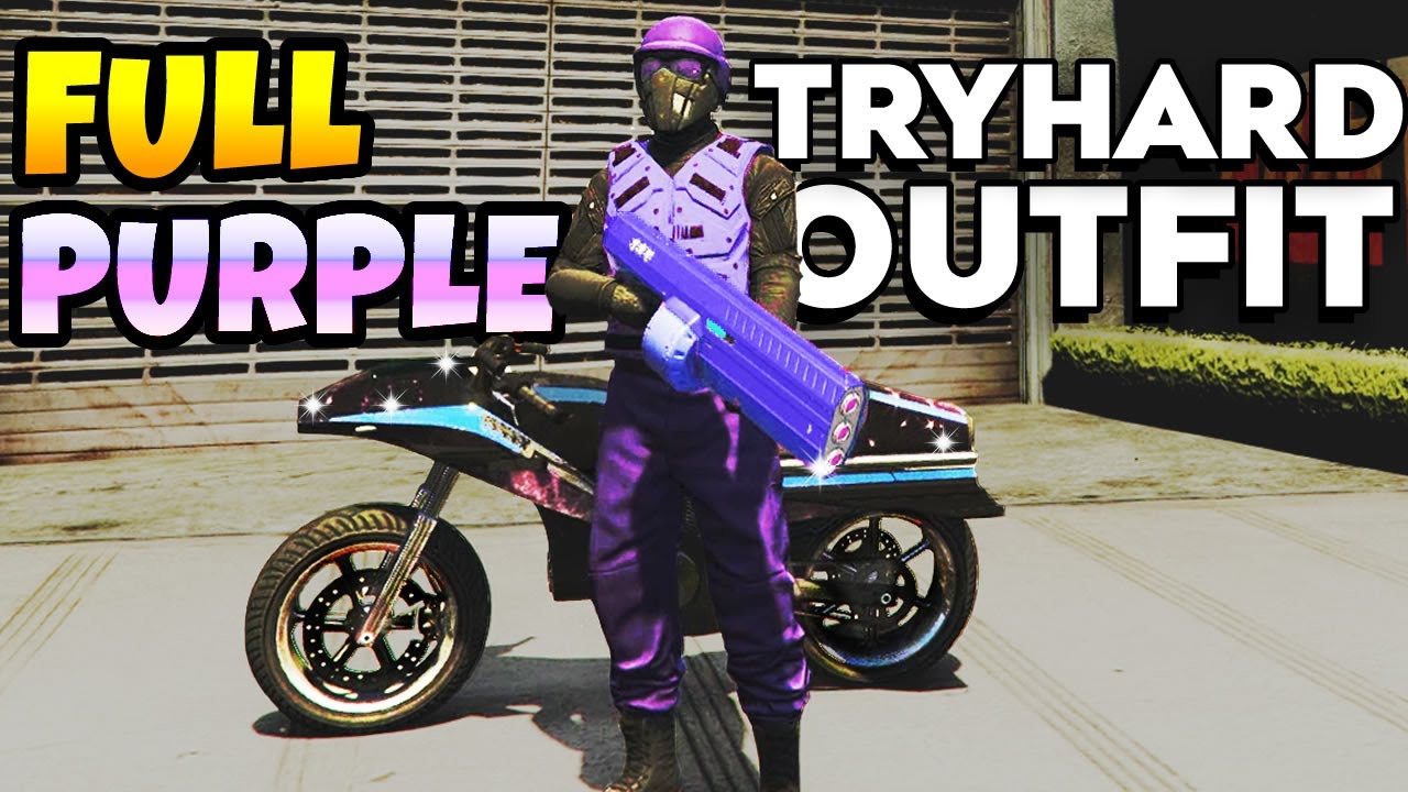 How to Get Full Purple Tryhard Outfit (NEW Diamond Strike Vest) in GTA ...