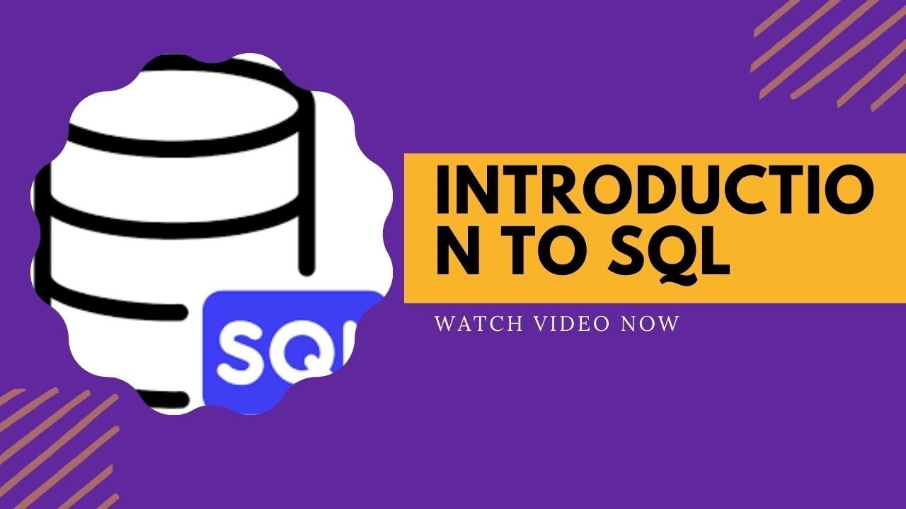 Introduction To SQL - YouTube