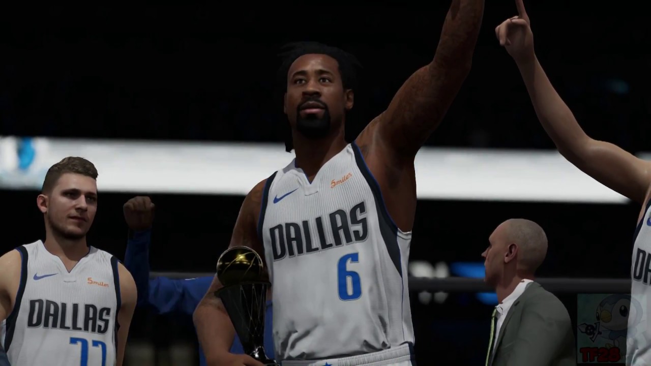 NBA Live 19 - Dallas Mavericks Championship Celebration - YouTube