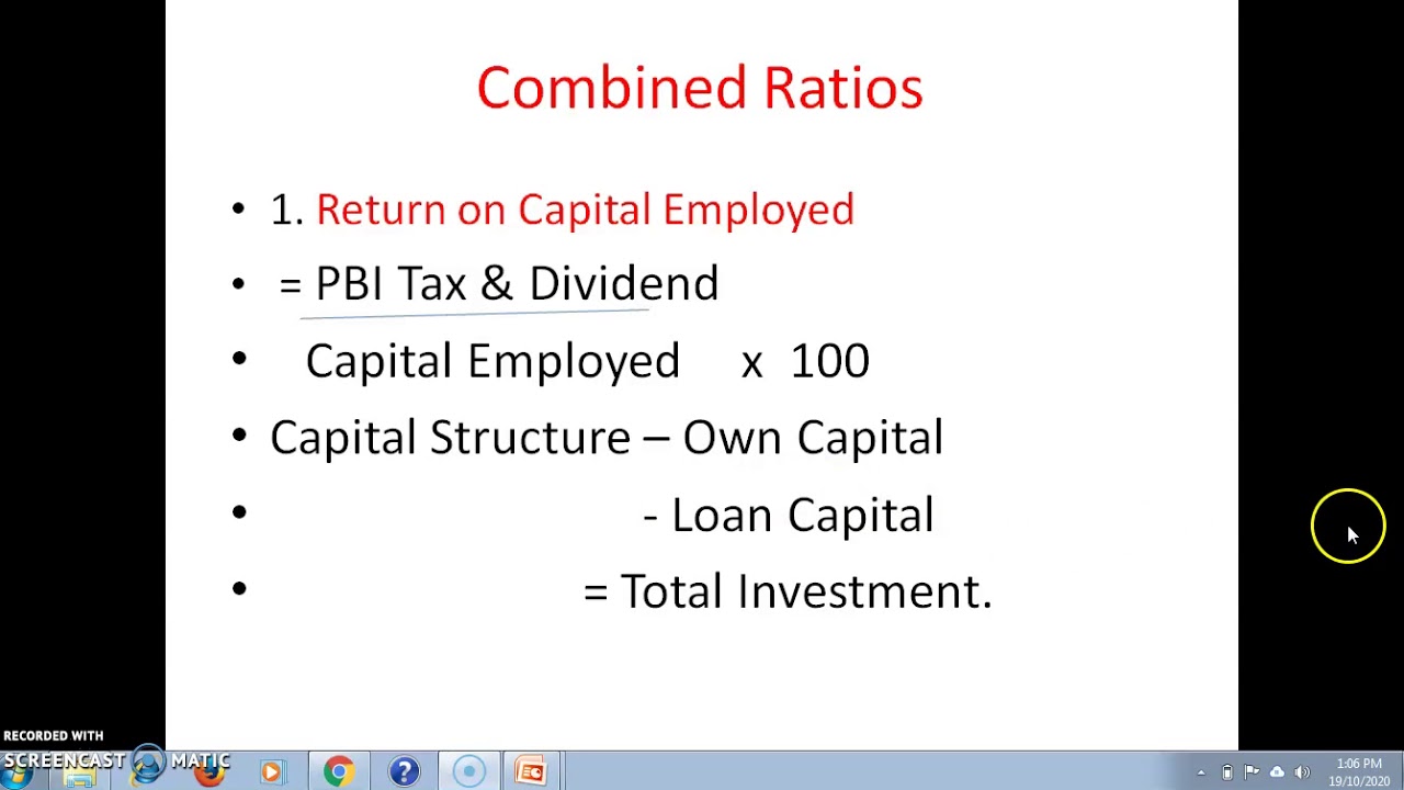 S.Y. B. Com, MANAGEMENT ACCOUNTING- COMBINED RATIOS PART 1 - YouTube
