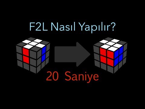 F2L ile 20 Saniyede Rubik Küp Nasıl Çözülür İleri Seviye CFOP Methodu Zeka Küpü Nasıl Çözülür |1|