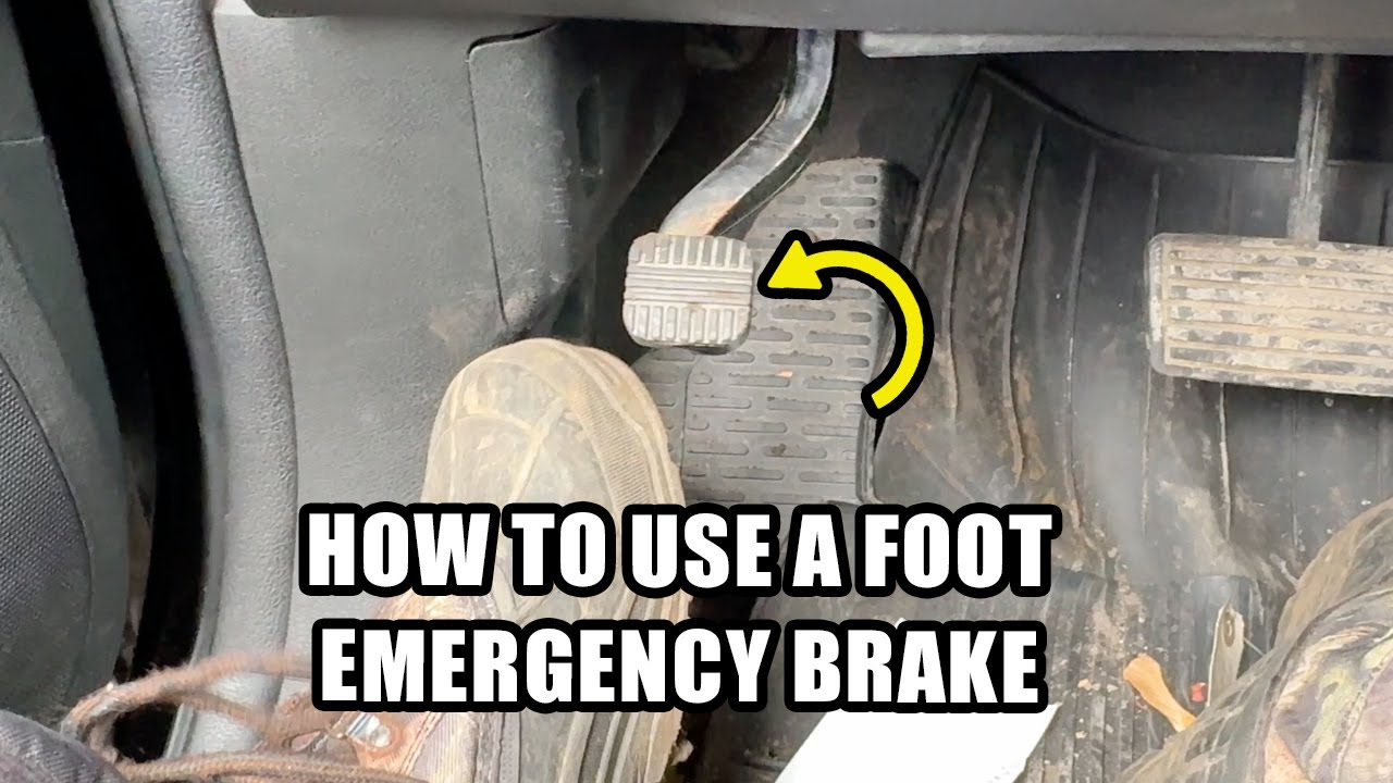 How to Use a Foot Parking Brake of a Car - 2 Different Ways To Turn ON ...