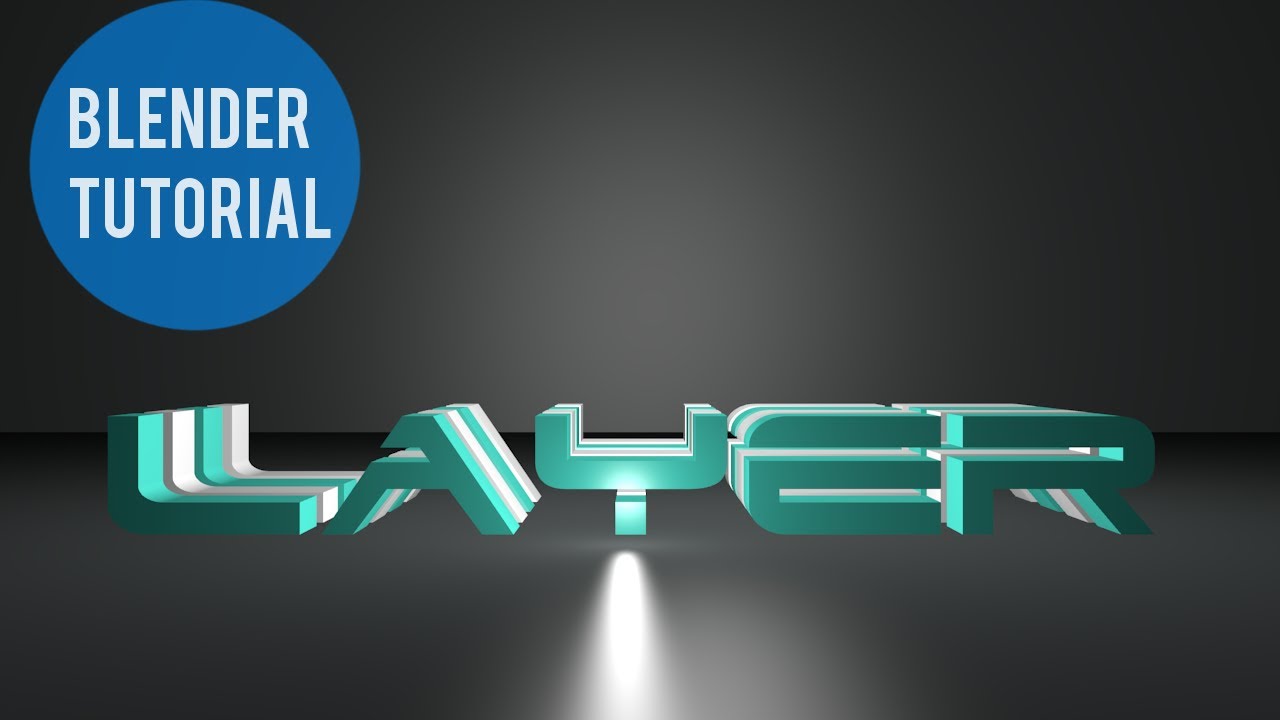 Blender Tutorial 3D Layered Text YouTube blender-tutorial-3d-layered-text-youtube