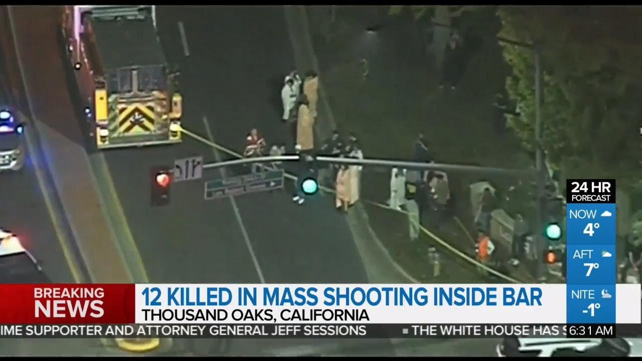 12 killed in California bar shooting, including a police officer - YouTube