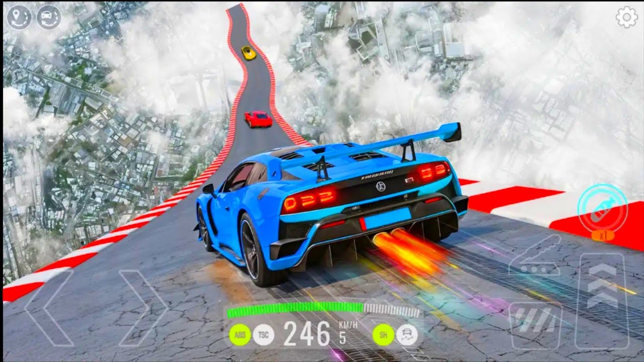 Mega Ramp Car Jumping Test - Ramp Car Racing 3D Gameplay - Android ...