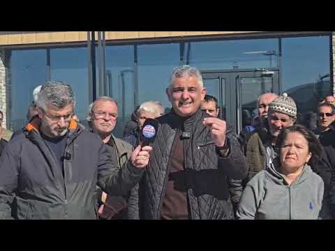 BAĞ EVİ MAĞDURLARINDAN MUDANYA BELEDİYESİ ÖNÜNDE PROTESTO