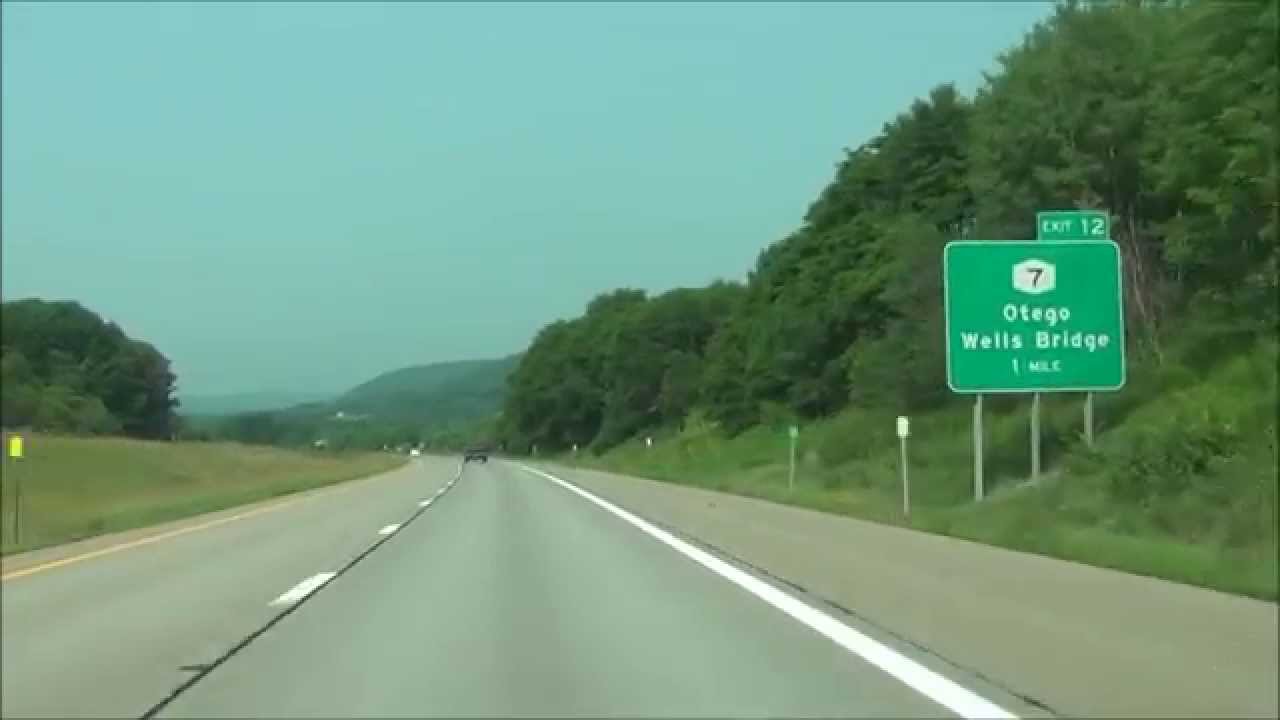 New York - Interstate 88 West - Mile Marker 50-40 (7/5/15) - YouTube