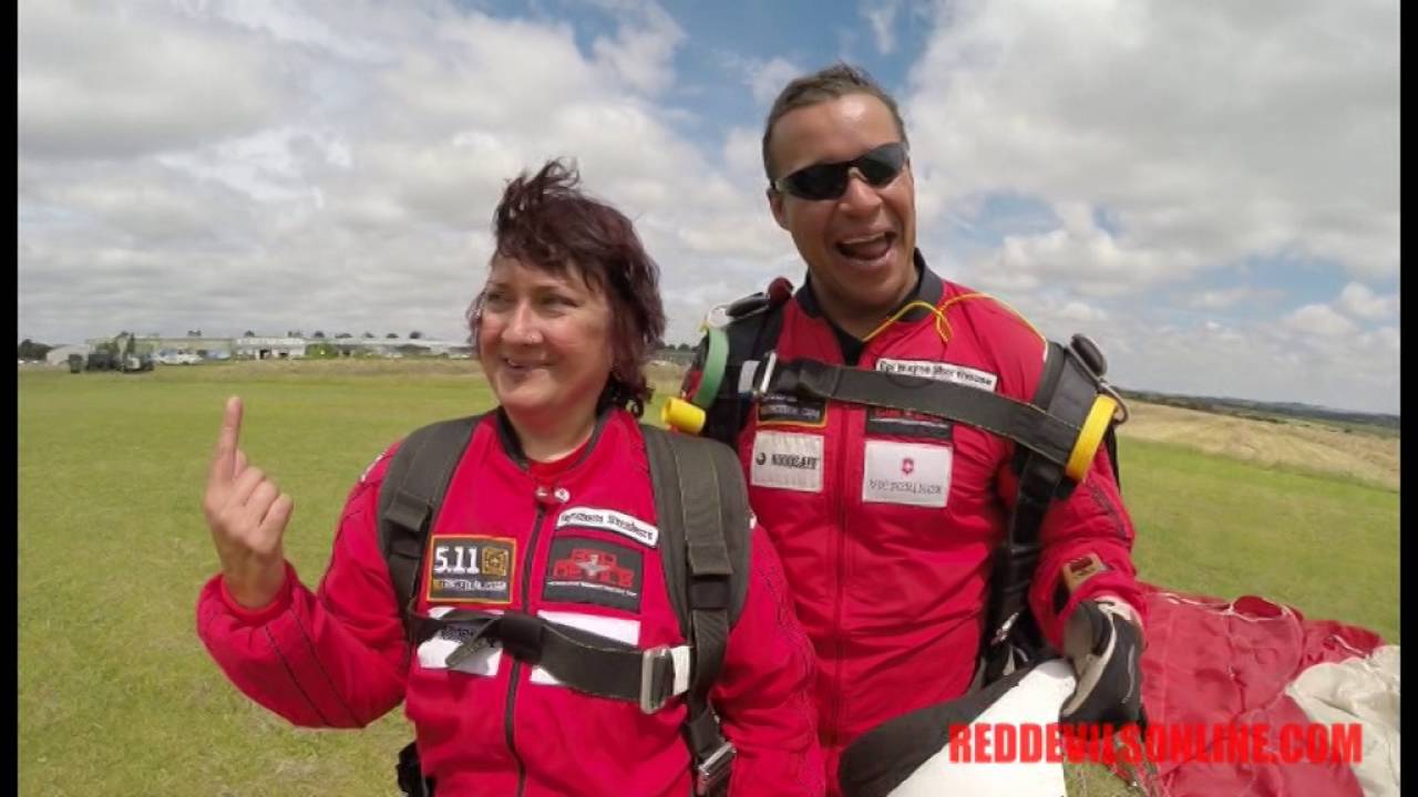 Jen's Tandem Skydive - Red Devils - YouTube