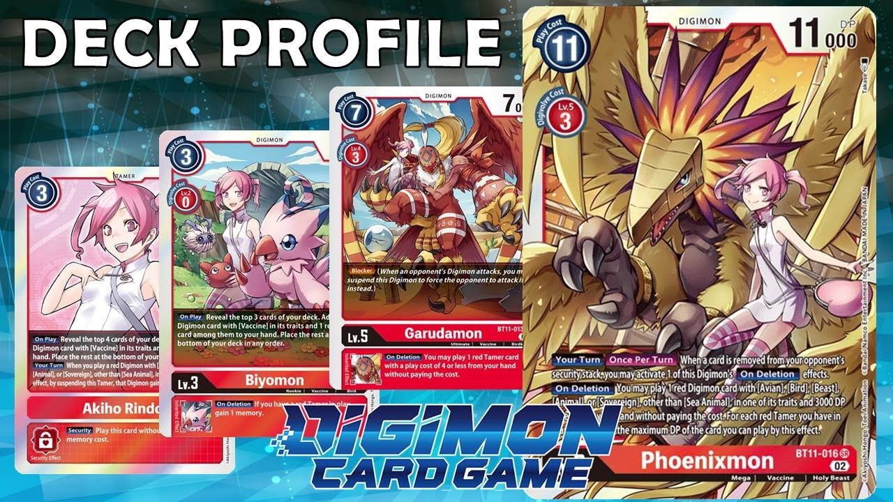 Digimon TCG | Phoenixmon E-01 | Deck Profile (BT11) - YouTube