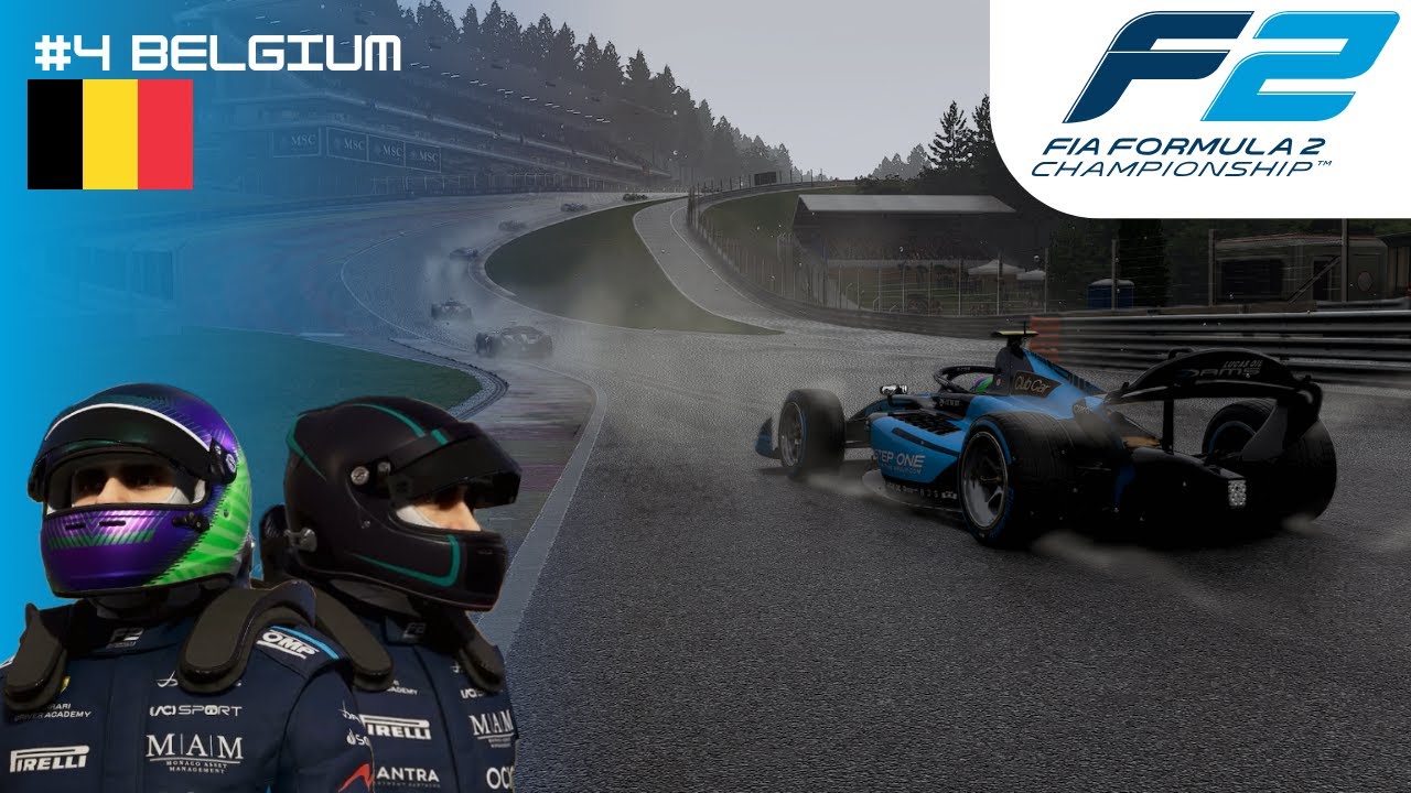 Wet weather racing in Spa! | F1 24 Two Player Career | F2 Part 4 ...
