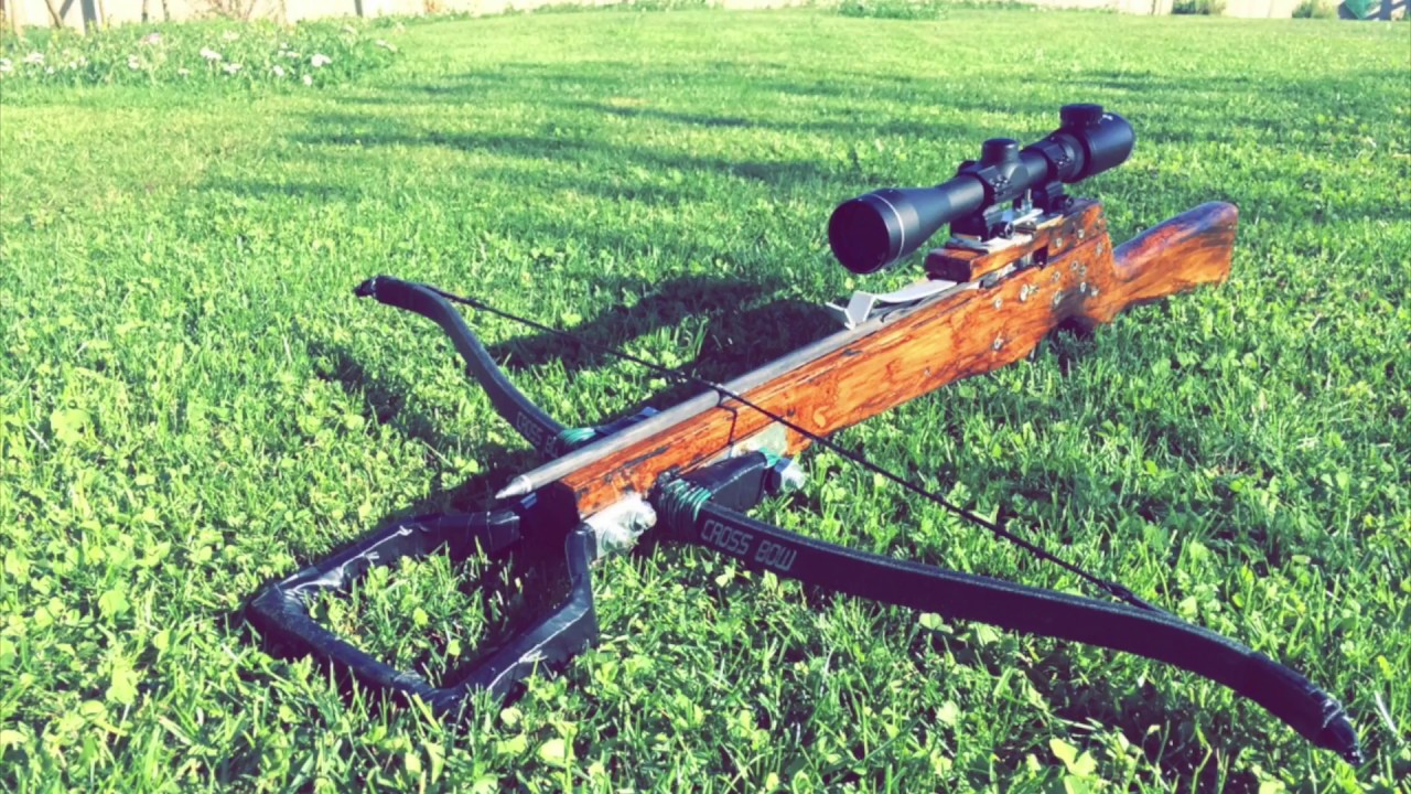 My homemade crossbow - YouTube