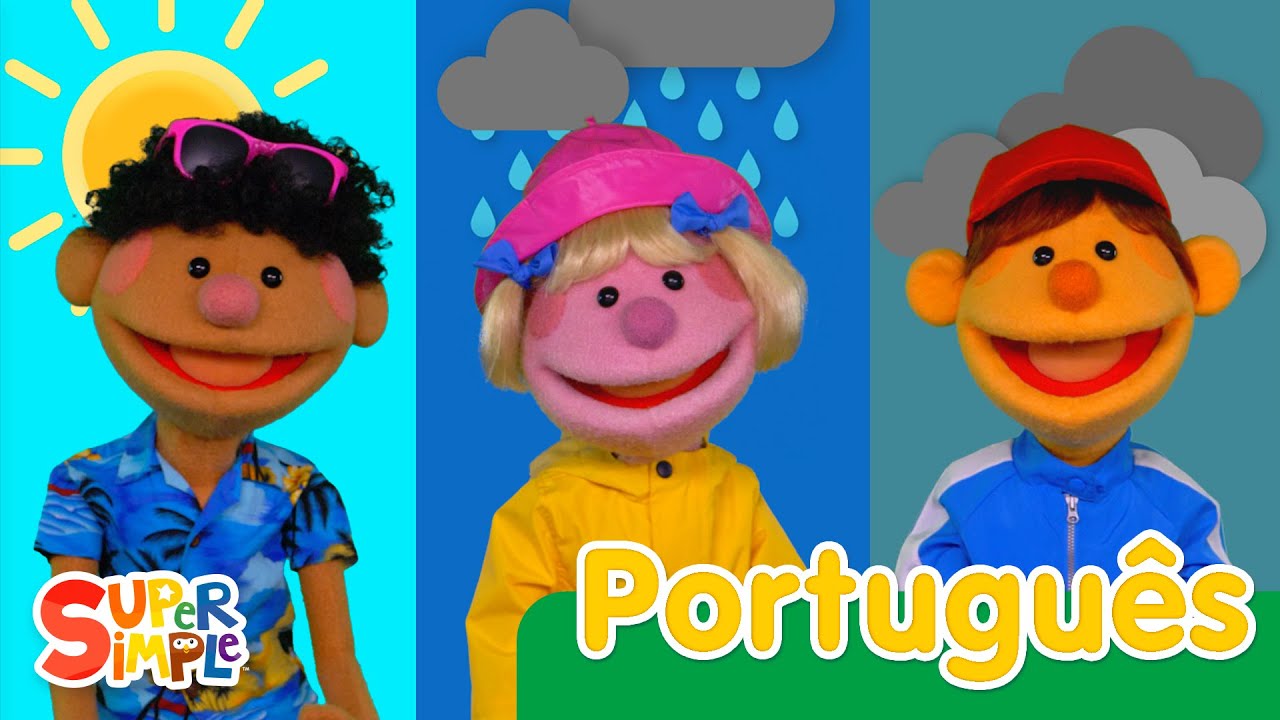 Como Está O Tempo? | Canções Infantis | Super Simple Português - YouTube