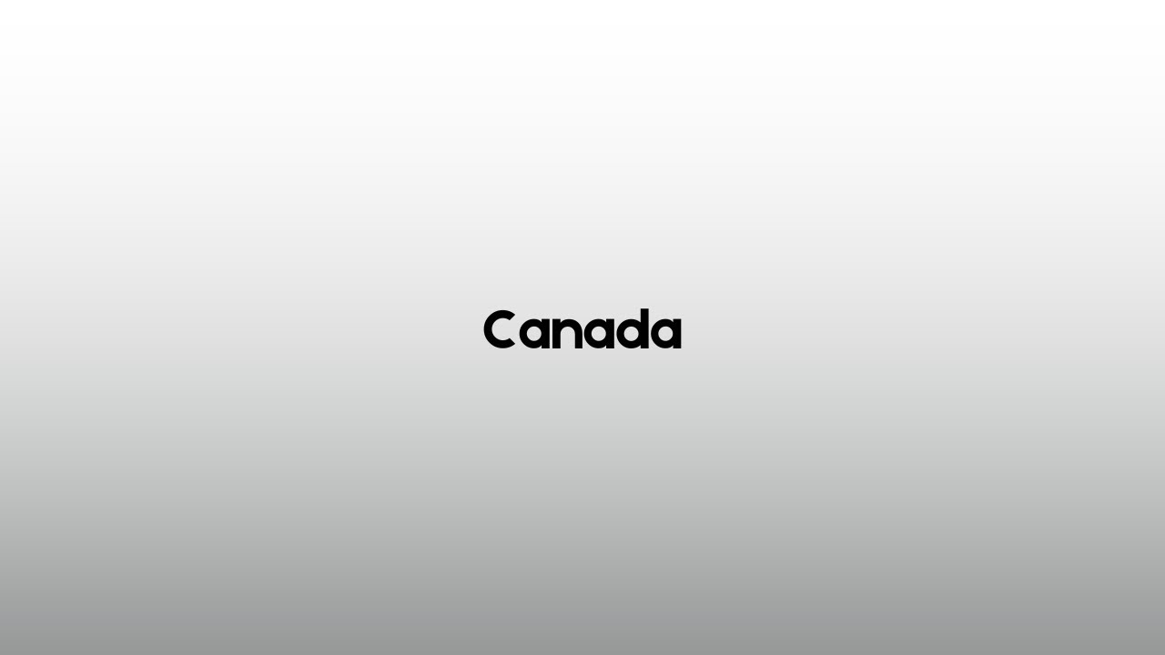 How to pronounce Canada in British English - YouTube