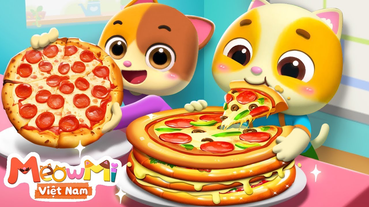 Tiệm Pizza biến hình | Tiệm pizza mèo | Nhạc thiếu nhi | MeowMi Gia ...