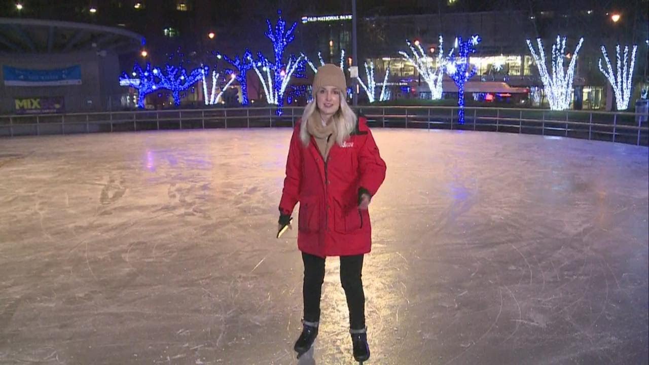 Rosa Parks Circle ice rink now open - YouTube