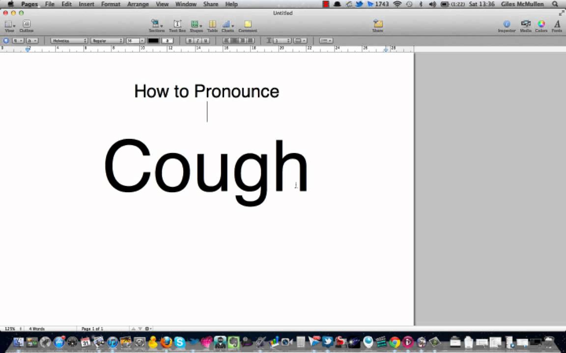 How To Pronounce Cough Youtube