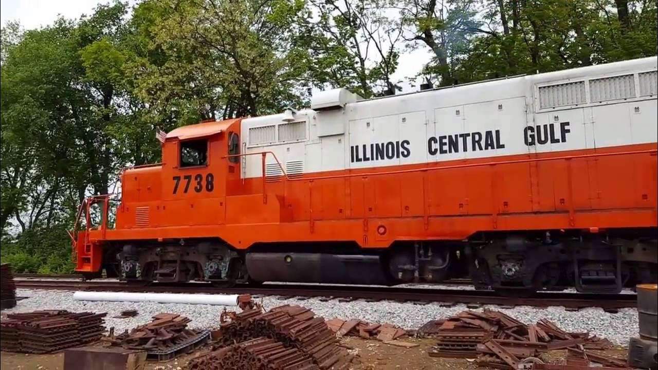 Bluegrass Railroad excursion w/ ICG GP8 #7738 - YouTube
