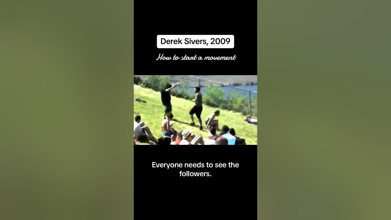 How to start a movement, by Derek Sivers, 2009 - YouTube