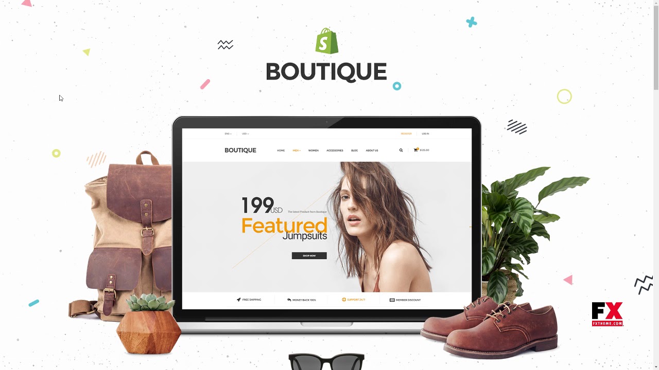Boutique - Multi Store Responsive Shopify Theme Livy Geoff - YouTube