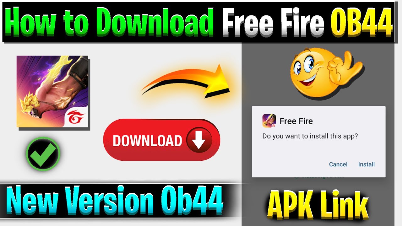 How to download Free fire ob44 new Version | Free fire update ob44 ...