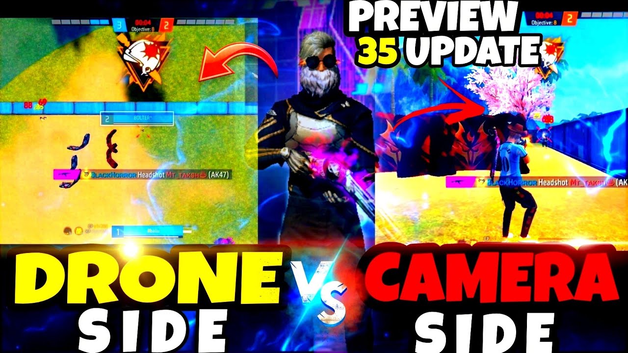 DRONE SIDE 🆚 CAMERA🤯 SIDE VIEW THE BEST SIDE || BOLTER EXPLORING OB35 ...