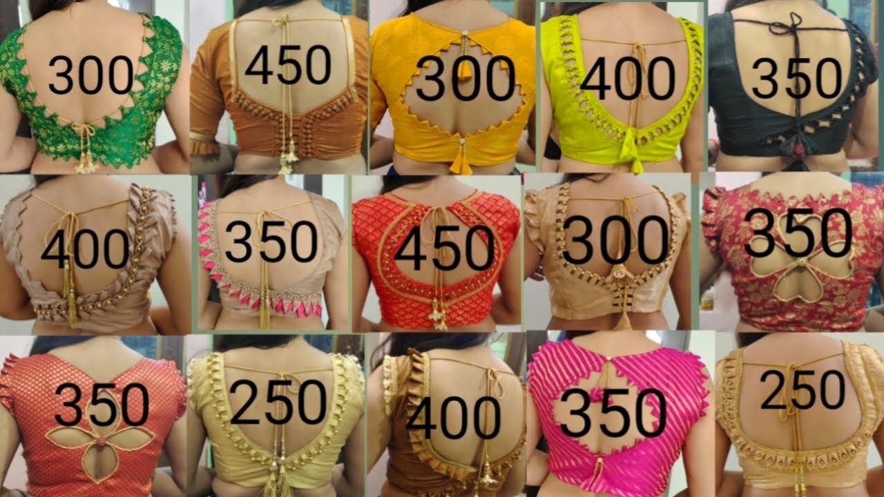 Designer blouse design poster - YouTube
