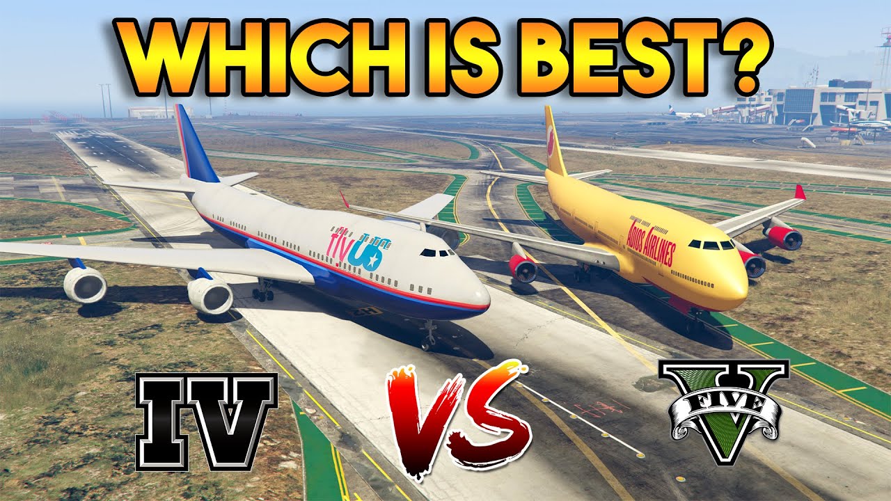 GTA 5 JET VS GTA 4 JET PLANE | WHICH IS BEST? - YouTube