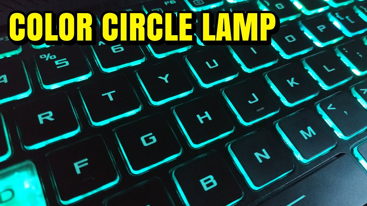 Cahaya lampu pada keyboard asus gaming fx - YouTube