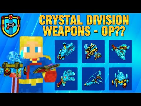 Crystal Division Weapons are OP now?? PG3D Clan Weapons | Pixel Gun 3D ...