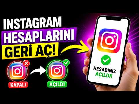 İNSTAGRAM HESABIM KAPATILDI - KAPANAN HESAP AÇMA