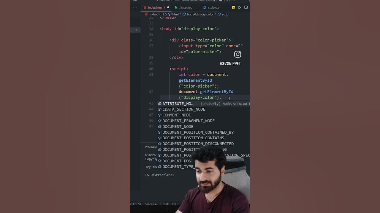 Color Picker UI Design||CSS Background Color Selector||JavaScript Color ...