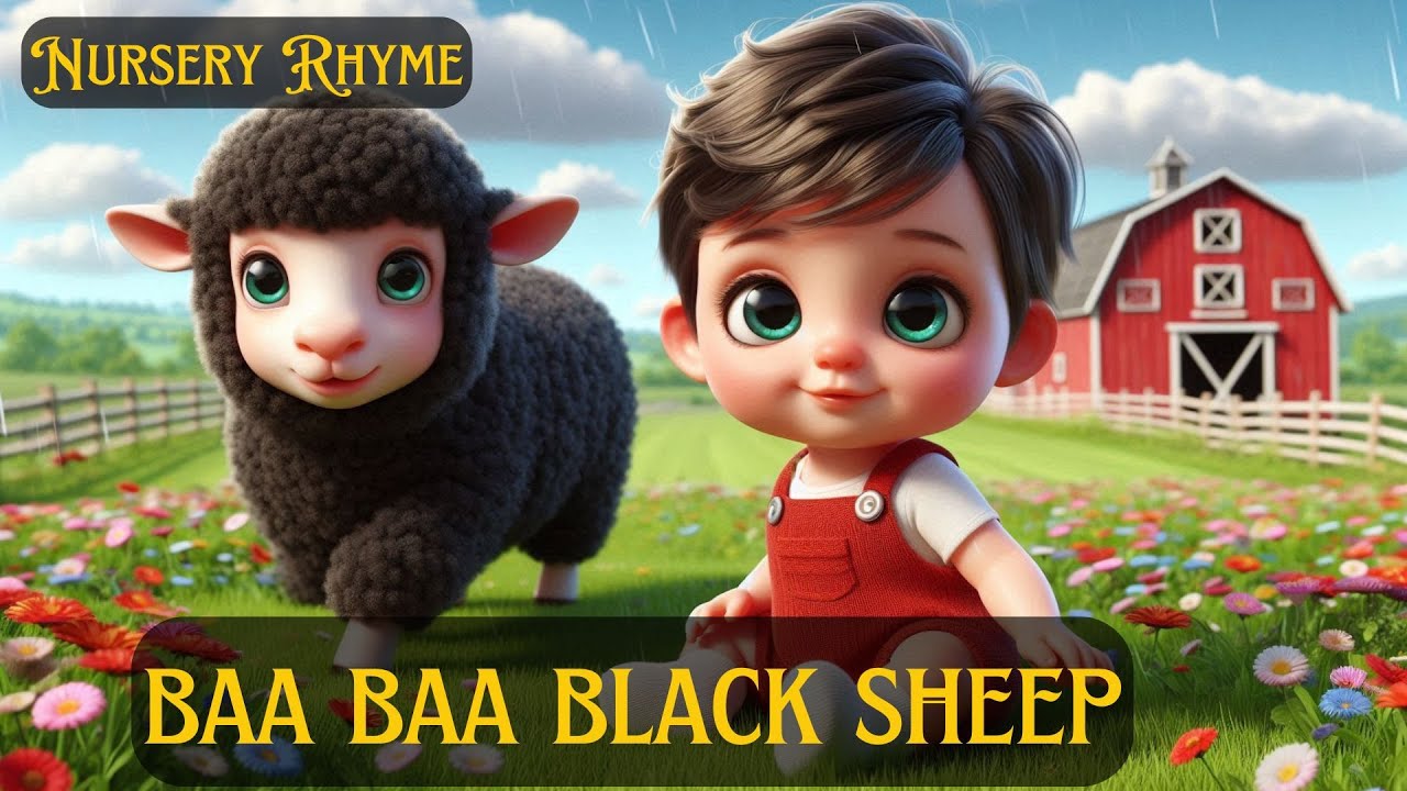 Baa Baa Black Sheep | Nursery Rhymes & Kids Songs | Farm Animal Rhymes ...