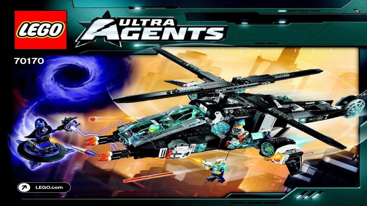 70170 LEGO UltraCopter vs AntiMatter Agents instruction booklet - YouTube