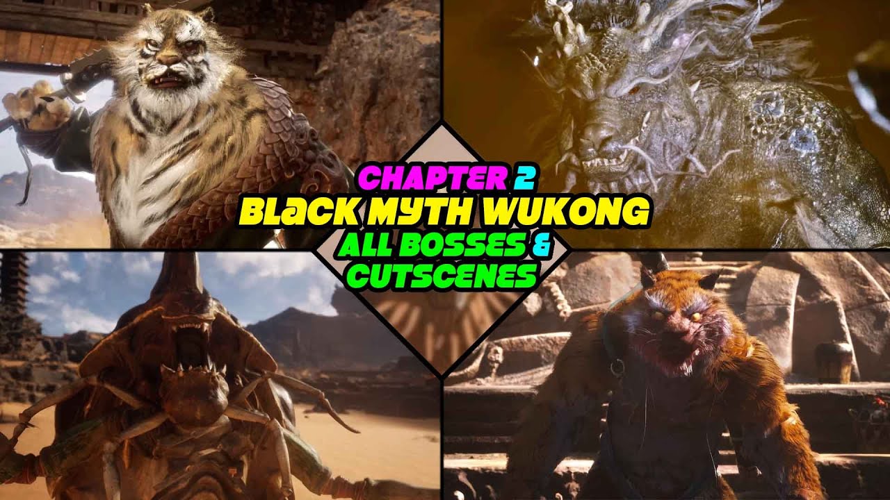Black Myth Wukong - Chapter 2 (All Bosses & Cutscenes) - YouTube