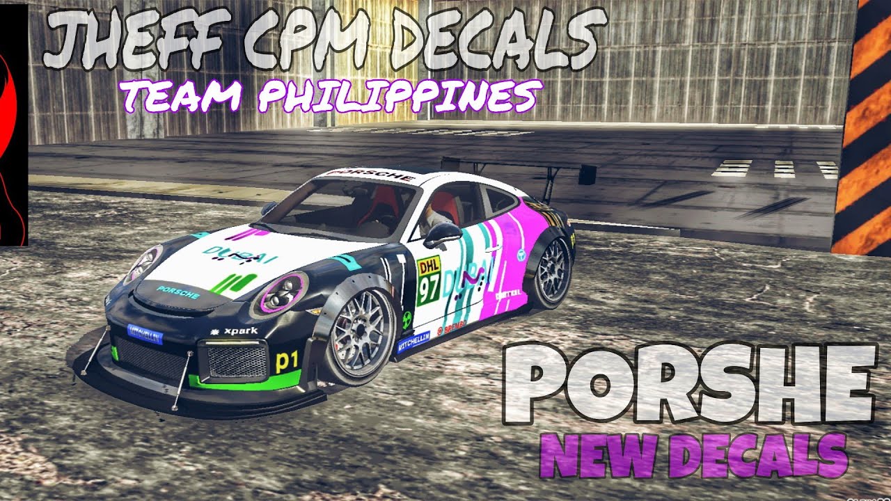 JHEFF CPM DECALS (Team Philippines) NEW DECALS PORSHE - YouTube