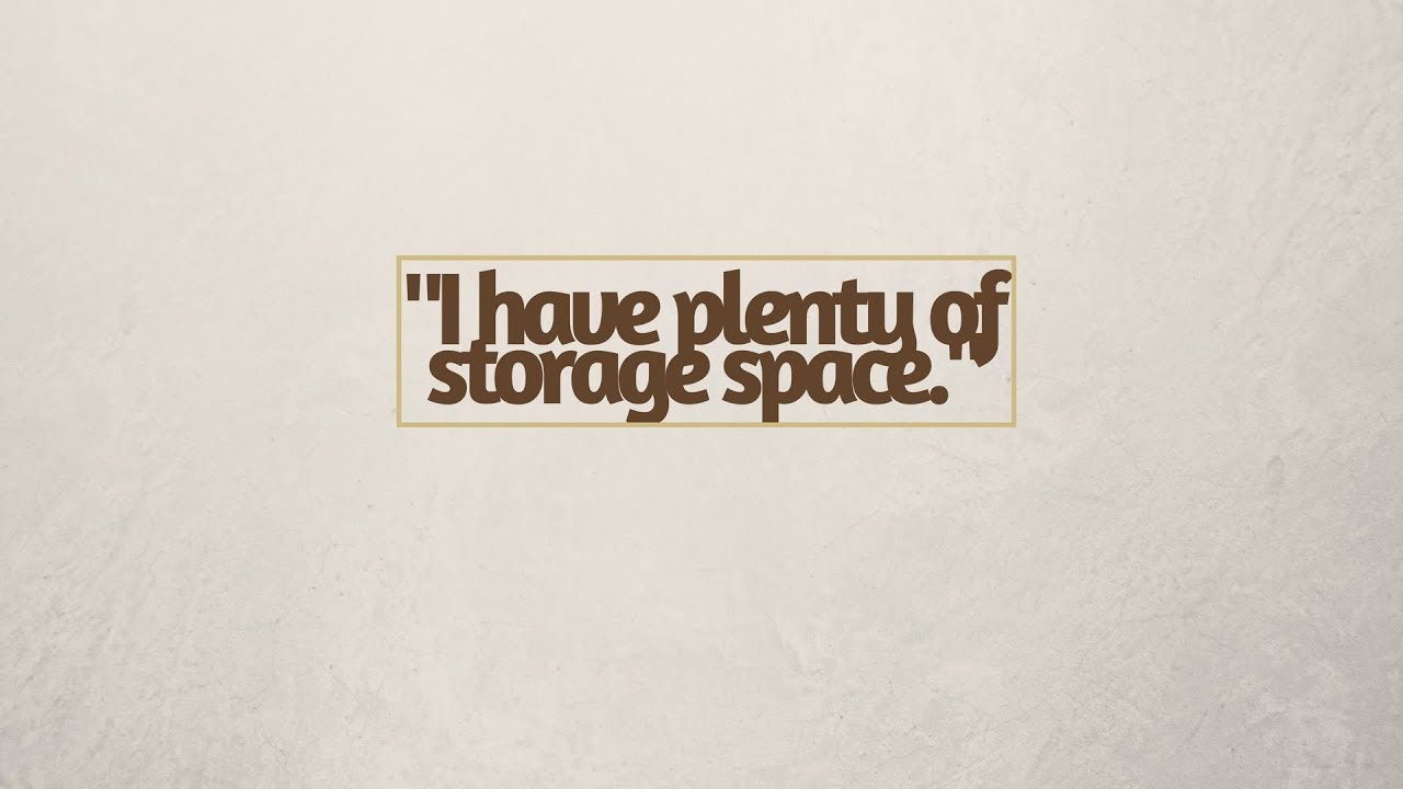 Plenty of Storage Space!? - YouTube